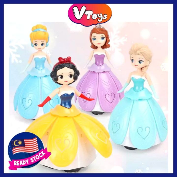Dancing Princess Ice Dance Princess Led Light With Frozen Music Toys ...