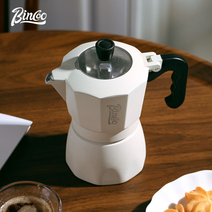 Bincoo กาแฟวาล์วคู่เหยือกมอคค่าอาการหม้อโมก้าการสกัดอุณหภูมิสูงเข้มข้นกาต้มน้ำ180มล | Lazada.co.th