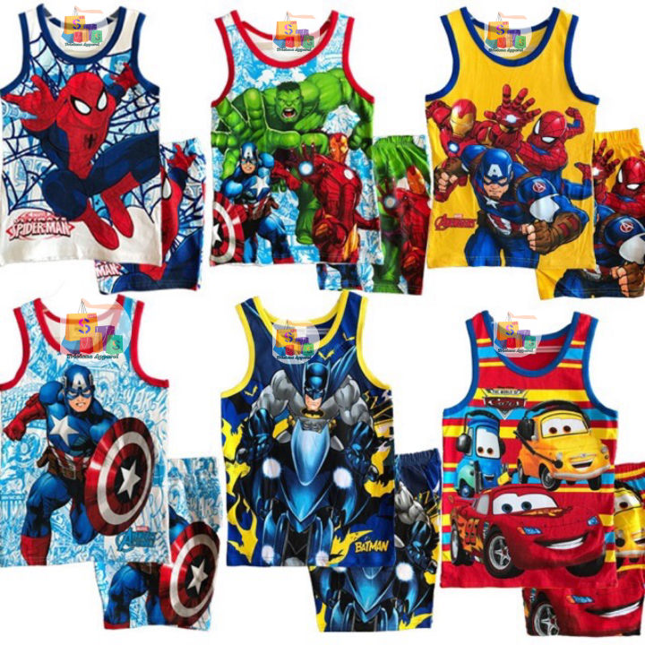 Full Character Set for Kids Terno Sando and Short for baby Sleeveless ...