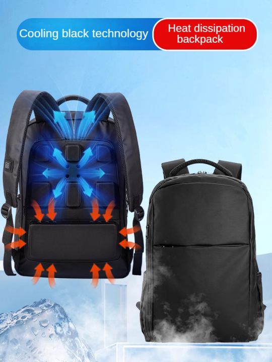 ZUZG Cooling Backpack Ventilation Frame with Fans - Sweat Proof Airflow ...