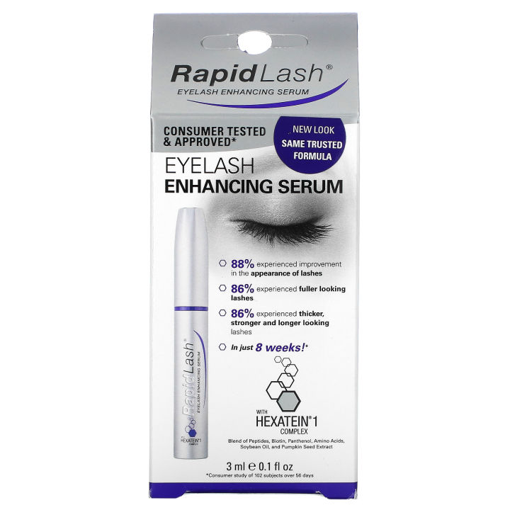 [PRE-ORDER] RapidLash, Eyelash Enhancing Serum, Eyebrow Enhancing Serum, (3 ml) | Lazada