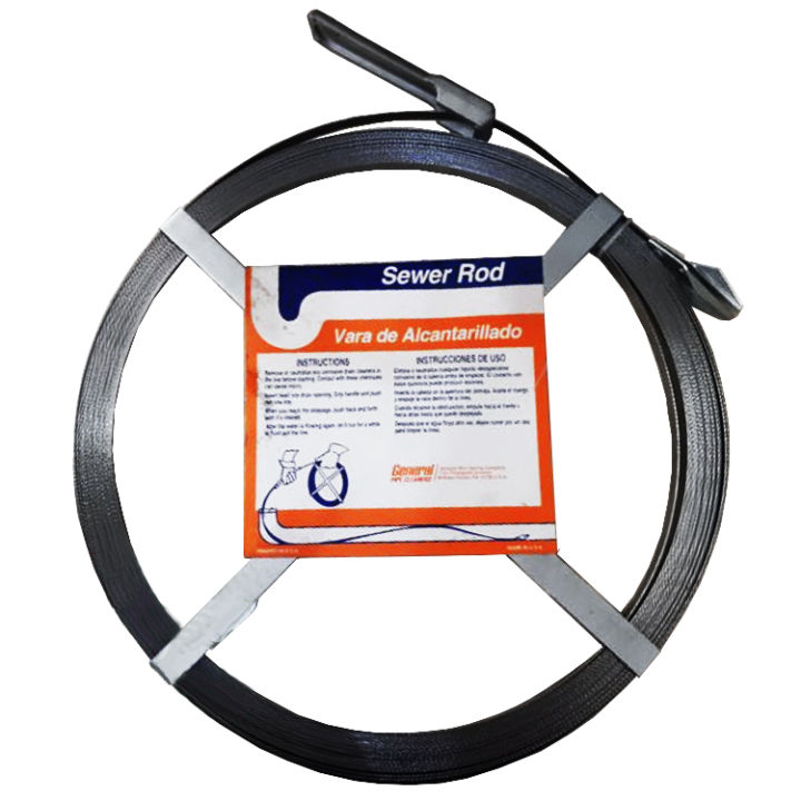 SEE PHOTOS FIRST!!! Sewer Rod Flat 1/2" or 15mm (Lengths: 25ft / 50ft ...