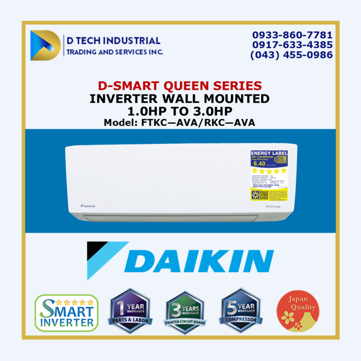 Daikin 1.5HP D-Smart Queen Inverter Wall Mounted Aircon | Lazada PH