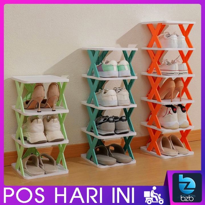 EASY ASSEMBLE 💥 DIY Stackable Multilayer Shoes Rack Narrow Space Free ...