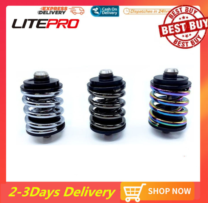 Litepro Bicycle Spring Suspension Rear Shock Shocks Absorber Folding ...
