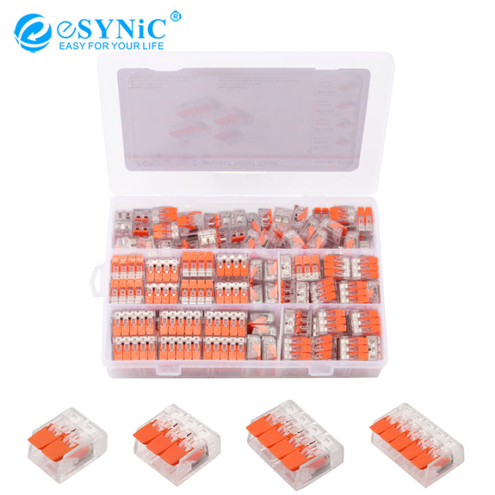 eSYNIC 140Pcs Lever Wire Connectors Wire Connector Assortment Pack ...