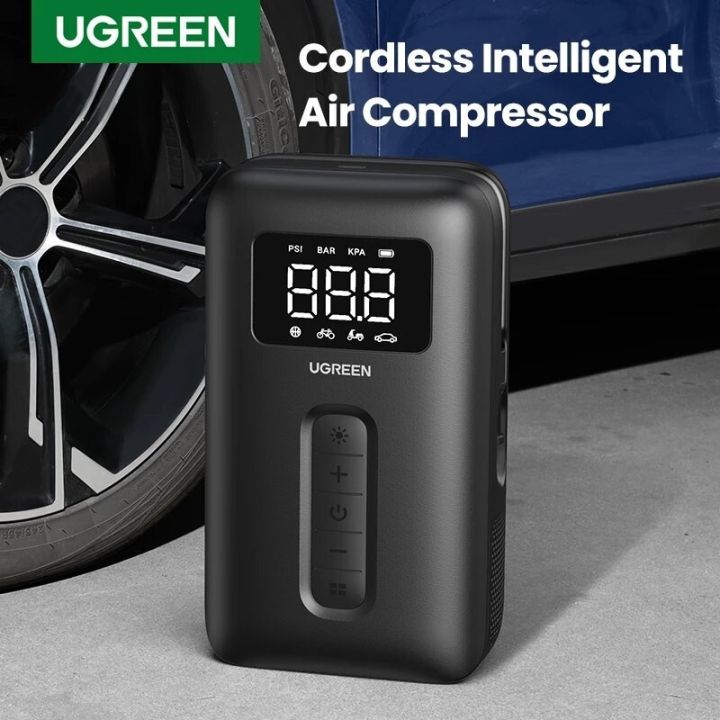 UGREEN Portable Car Air Compressor Air Pump Tire Inflator 5V 150PSI ...