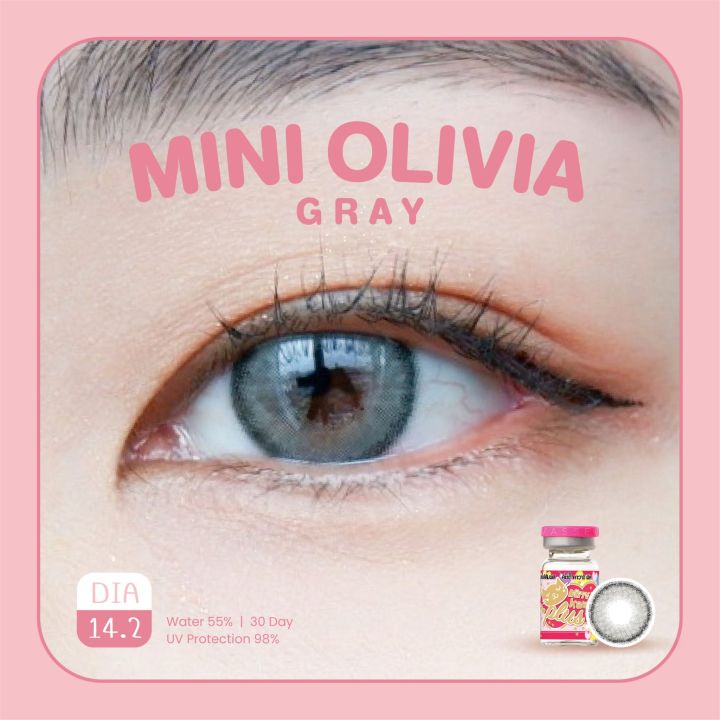 คอนแทคเลนส์ คิตตี้ คาวาอิ Mini Olivia Gray | Lazada.co.th