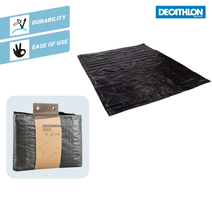 Decathlon Camping Ground Sheet (Waterproof, 3 x 4 metres) - Quechua ...