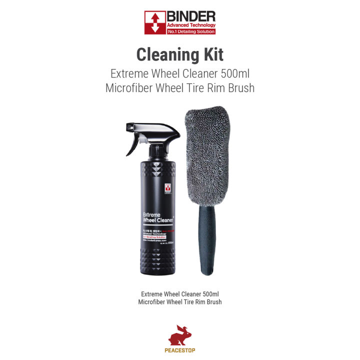 BINDER Korea Extreme Wheel Cleaner + by Fireball Tire Rim Cleaner Acid ...