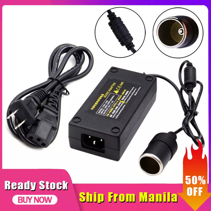 220V 12V 6A Car Inverter Power Supply Cigarette Lighter Socket AC/DC ...