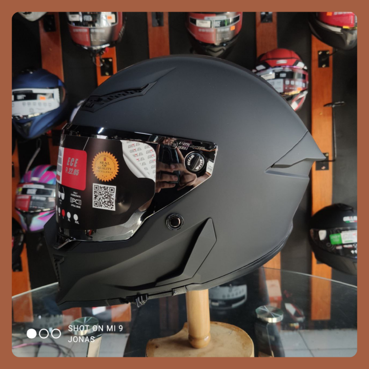 Gille astral solid plain color design fullface helmet intercom included ...