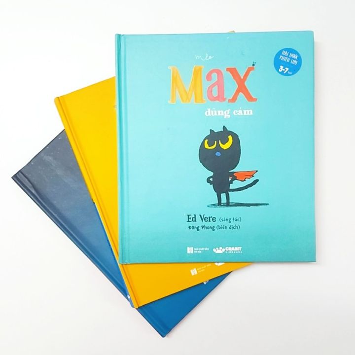 Sách - Bộ Mèo Max 3 cuốn : mèo max dũng cảm / đêm của mèo max/ mèo max ...