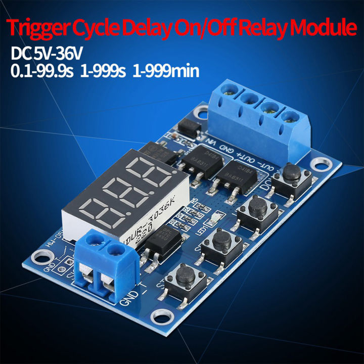Timer Delay Switch Delay Control Board DC 5V--36V Trigger Cycle Delay ... Timer Delay Switch Delay Control Board DC 5V--36V Trigger Cycle Delay ...