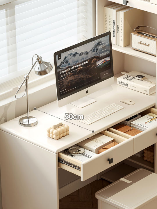 (Pre-order) Smart Living - corner desk and bookshelf integrated simple ...