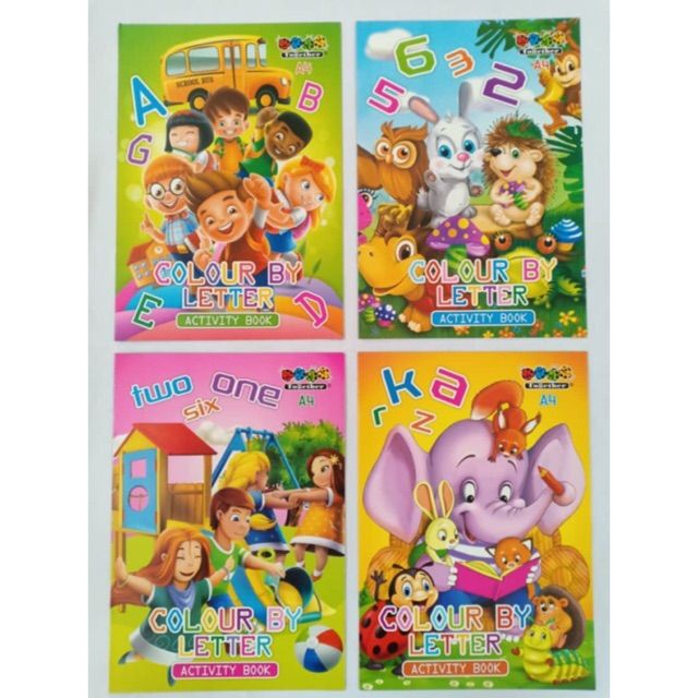 A4 Colour By Letter Activity Book small abc | Lazada