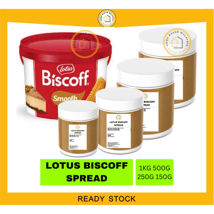 LOTUS BISCOFF SMOOTH / CRUNCHY SPREAD 1KG 500G 250G 150G - HOME BAKER ...