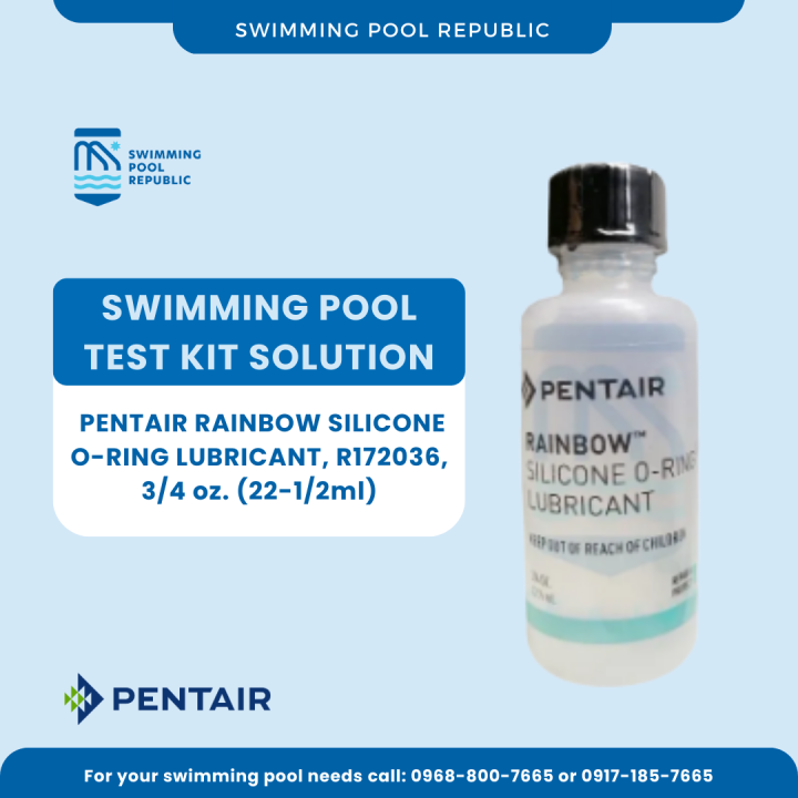 SWIMMING POOL TEST KIT & SOLUTION, PENTAIR RAINBOW SILICONE O-RING ...