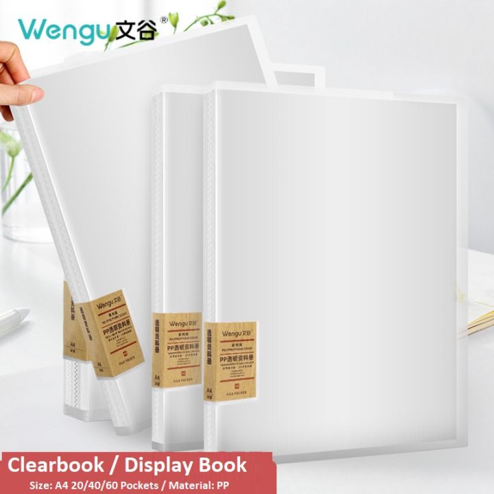 School Office Document Display Book Clearbook Non-Refillable Size A4 ...
