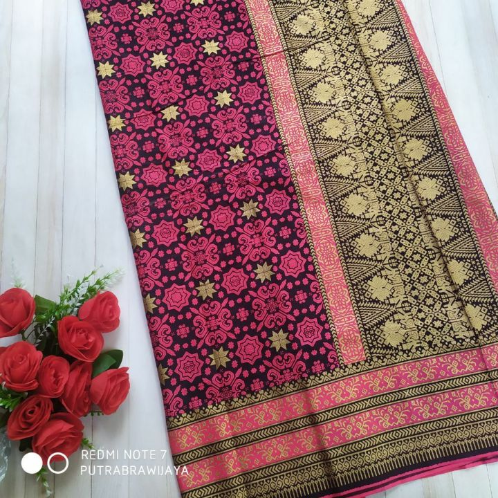 kain Batik print Prada katun prima seragam bridesmaid tradisional Kamen ...