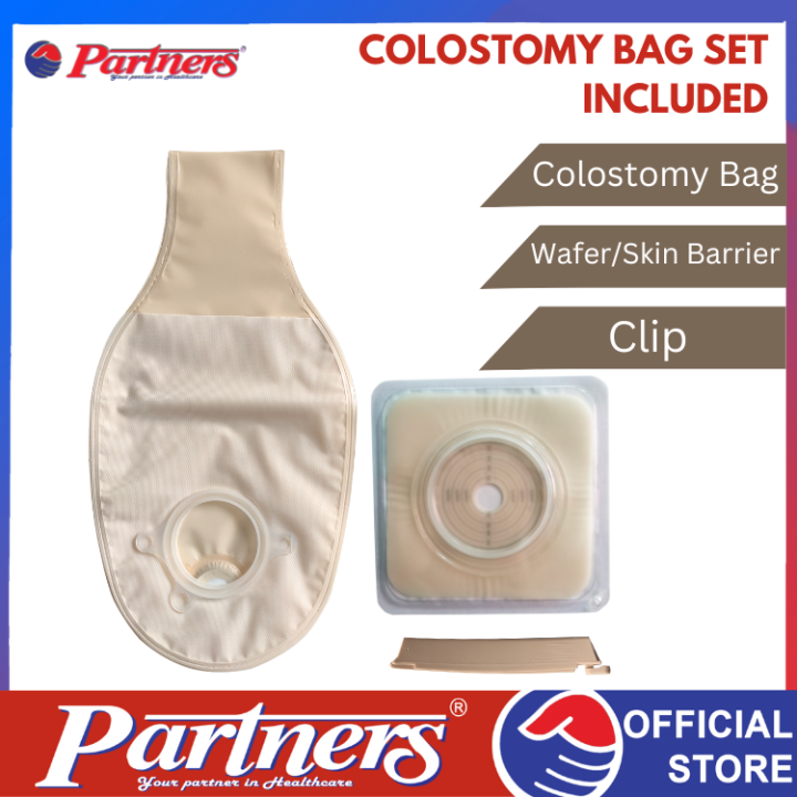 PARTNERS COLOSTOMY BAG 57 MM (with clip, base, and bag) | Lazada PH