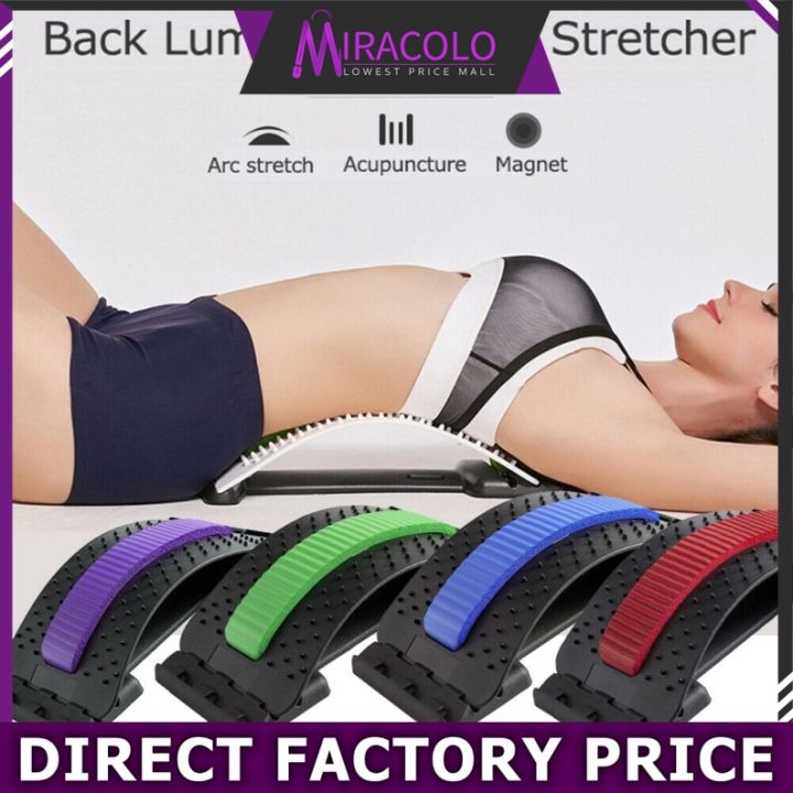 MIRA Lumbar Relieve Back Stretcher Device Back Pain Relief Massager ...