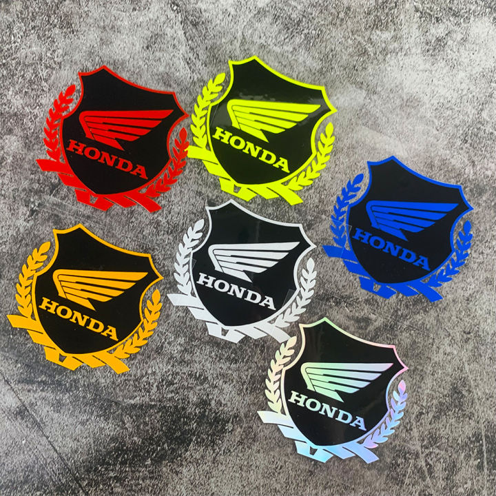 HONDA Reflective Badge LOGO Sticker Motorcycle Windshield Decal for All ...