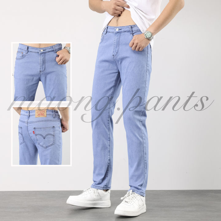 Maong Pants Stretchable Straight Cut Jeans for Men | Lazada PH