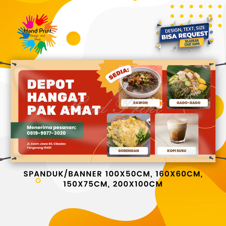 Cetak Spanduk Banner Jualan Gado gado Ketoprak Lotek Pecel Karedok MMT ...