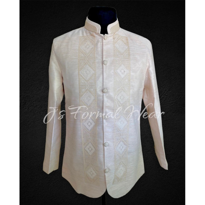 【NEW】 Coat Barong for Formal event Piña Double Collar-Stitches | Lazada PH