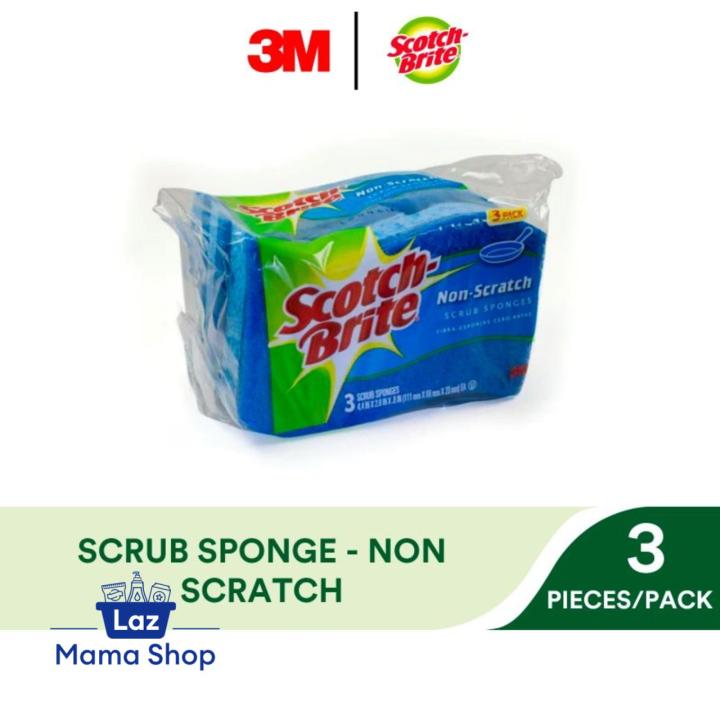 3M Scotch Brite Non Scratch Scrub Sponge (Value Pack) (Laz Mama Shop ...
