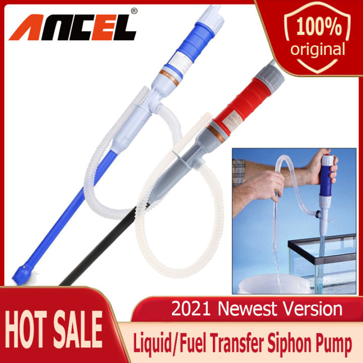 (HOT SALE) ANCEL Liquid/Fuel Transfer Siphon Pump Portable Water Pump ...