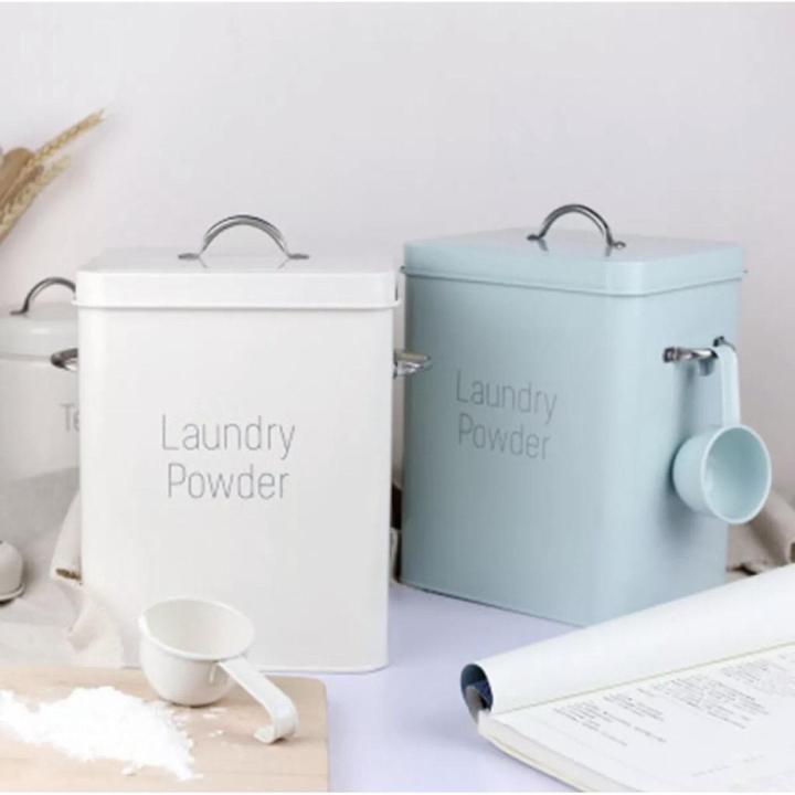 [SG] Nordic Inspired Design Laundry Powder Washing Powder Bucket ...