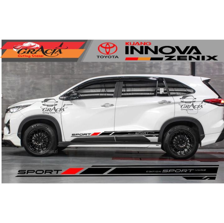 STICKER CUTTING TOYOTA INNOVA ZENIX SIMPLE STICKER AKSESORIS INNOVA ...
