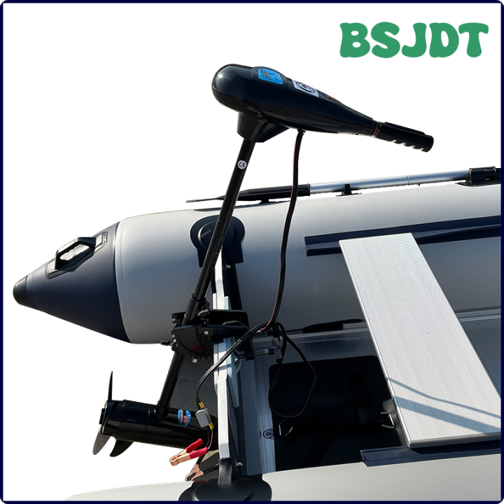 BSJDT Solar Marine DC 12V 60LBS Inflatable Boat Electric Trolling Motor ...