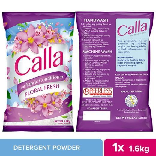 Calla Powder w/Fabric Condiioner Floral Fresh Violet 1.6kg | Lazada PH