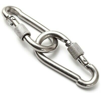 PER Stainless Steel Carabiner Snap Hook With Screw Heavy Duty Spring ...