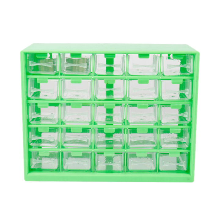 25 compartment drawer type parts box wall-mounted parts sorting element ...
