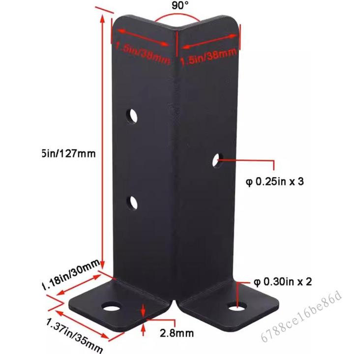 Adjustable Wood Fence Post Base Support Strengthening Post Base ...