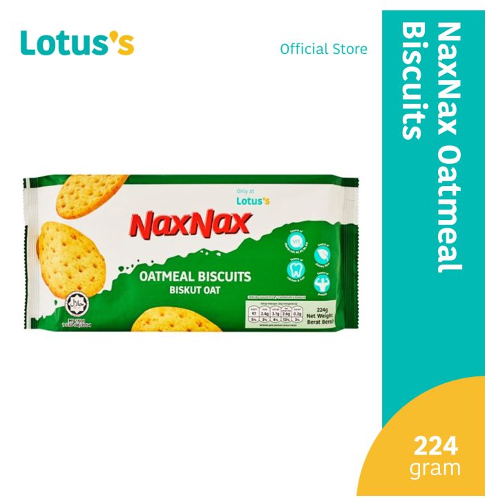 Naxnax Oatmeal Biscuits 224G | Lazada