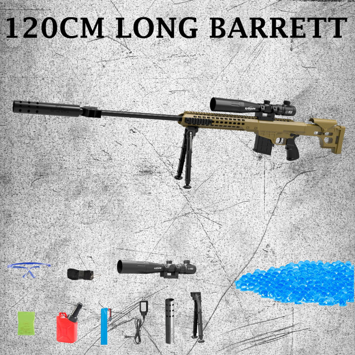 Gel Blaster Sniper Gun With Scope For Boys Adults Barrett M82 Water ...