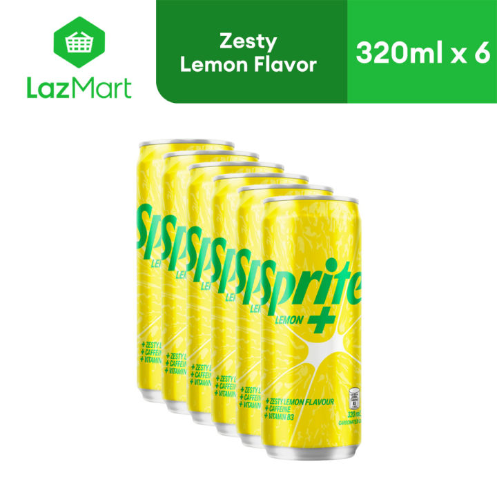 Sprite Lemon+ 320ml - Pack of 6 [Expiry Date 2025-04-01] | Lazada PH