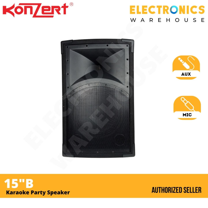 Konzert PRO Sound Q-15b 15 Inch 450W Dynamic Full Range Passive Speaker ...