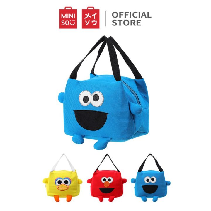 Miniso Tas Makan Siang Sesame Street Fun Square Sesame Street Bento ...