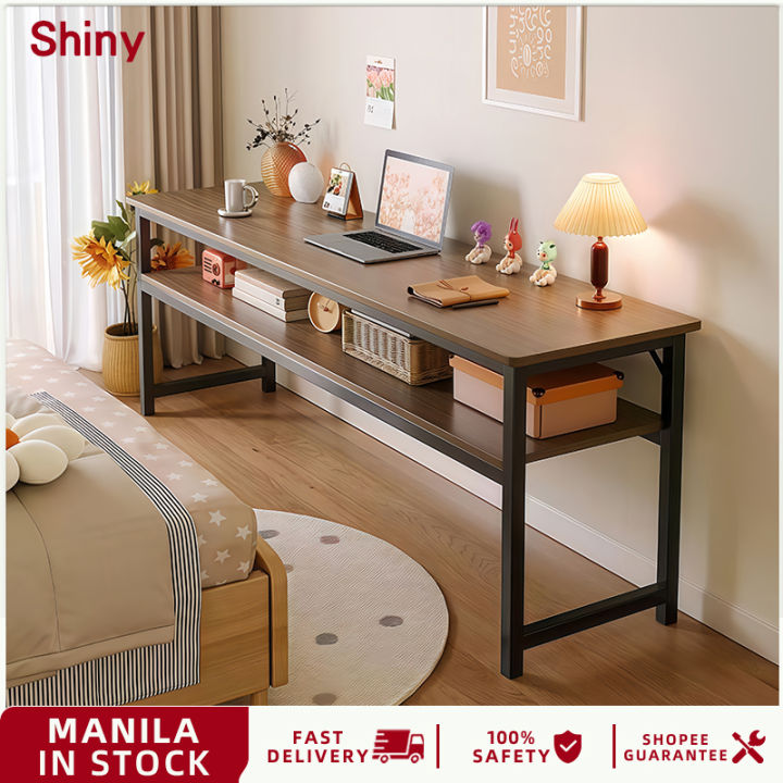 Table Long Study Table 2 layer Computer Table Minimalism 80/100/120/140 ...