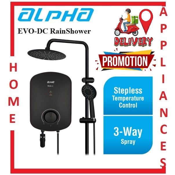 ALPHA - EVO-DC RainShower Instant Water Heater (DC Pump) | Local singapore warranty | Express ...
