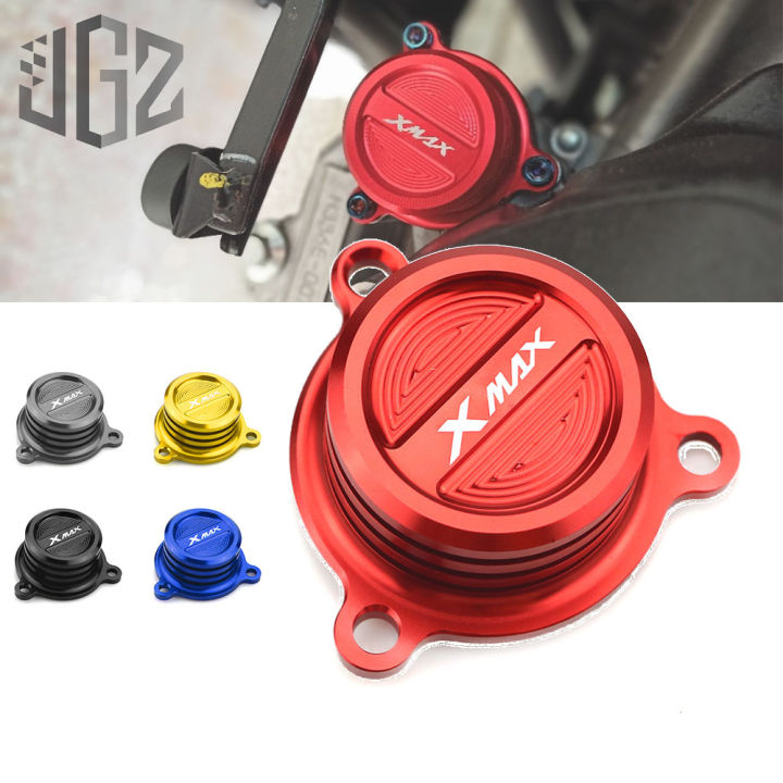 For YAMAHA XMAX 250 300 Motorcycle Oil Filter Cover CNC Reservoir Cup ...