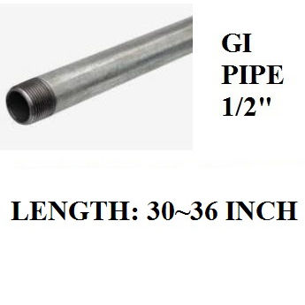 1/2'' CLASS B GI Pipe Galvanized Iron Pipe Besi Pipe Air Water Pipe ...