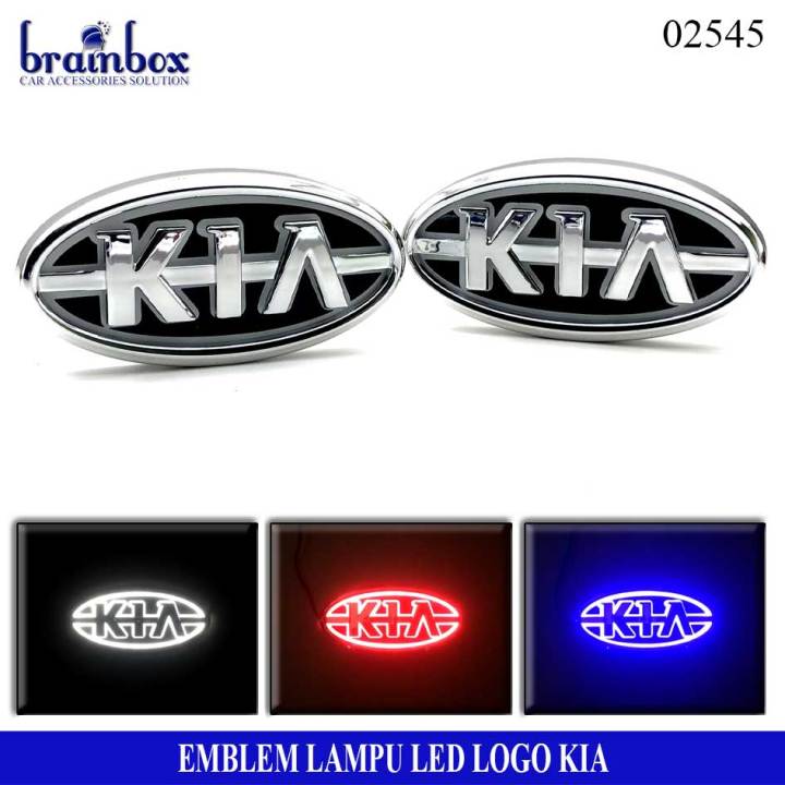 HIGH QUALITY Car Logo Light KIA Emblem Mobil Lampu Car Logo LED Emblem ...