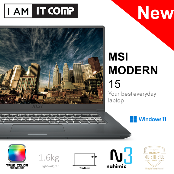 MSI Modern 14 B5M-072 / Modern 15 A5M-233 FHD 60Hz Laptop ( Ryzen5,Ryzen7/8GB/256GB,512GB SSD ...